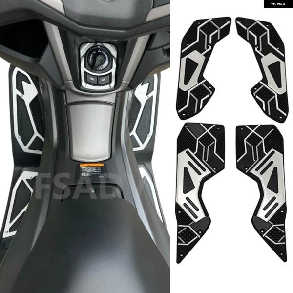 ヤマハ NMAX155 V3 ターボ 2025 NMAX125 V3 2025 オートバイ フットレスト フット パッド ペダルプレート ペダル レスト パッド クッション ボード ペダル カスタム パーツ アクセサリーHigh-conce...