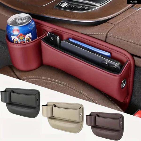 2個 カーシートギャップ 収納 ボックス 車内 収納 装置シートギャップ仕分け ボックス カーシート詰め物 パッド カーシート クッション カスタム パーツ アクセサリーHigh-concerned chemical:NoneType:Se...