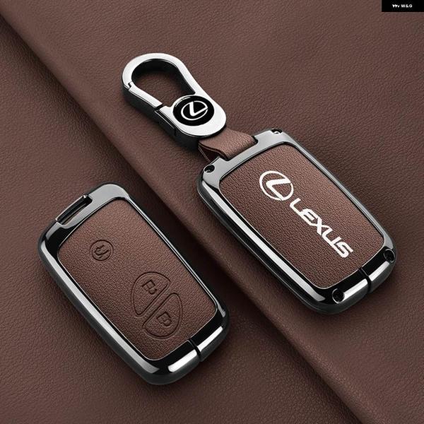 レザー製カーリモートキーケース フォブカバー レクサス CT200H GX400 GX460 IS250 IS300C RX270 ES240 ES350 LS460 GS300 450H 460H カスタム パーツ アクセサリーHigh-...