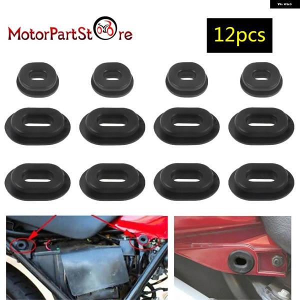 オートバイ ゴム製グロメット ボディサイドカバー フェアリング ゴールドウイング ボルト ホンダ CT125 CB750 CG125 CB125 CB500 CB550 CL100 XL 100 125 カスタム パーツ アクセサリーPro...