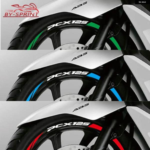 PCXホイール ステッカー ホンダ PCX125 2018-2023 オートバイ 反射 防水 リム デカール ステッカー PCX125 カスタム パーツ アクセサリーis_customized:YesSpecial Features:Dec...