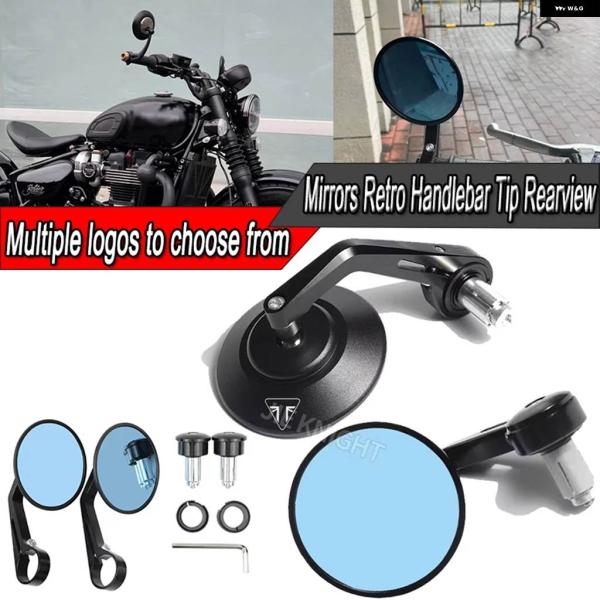 TRIDENT660 SPEED400 SCRAMBLER400X BONNEVILLE T100 T120 カスタム オートバイ ハンドルバー ミラー ミラー カスタム パーツ アクセサリーHigh-concerned chemical:...
