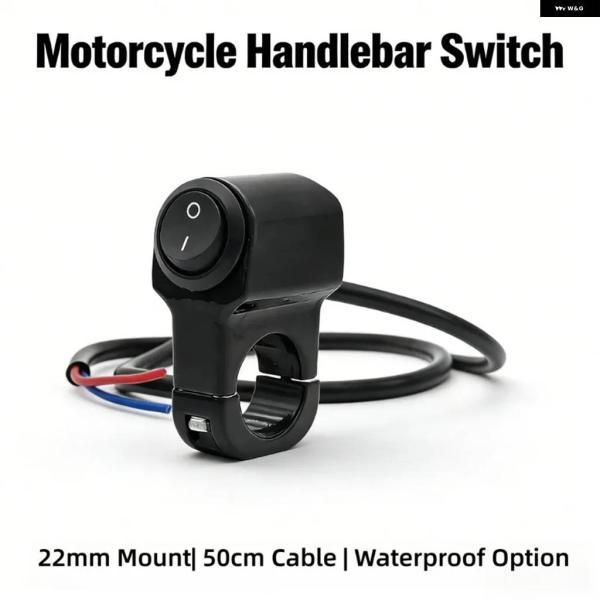 スイッチ2 3ポジション 防水 スイッチ 12Vフォグレトロスイッチ 7/8インチ オートバイ ハンドルバー ヘッドライト カスタム パーツ アクセサリーHigh-concerned chemical:NoneSpecial Feature...
