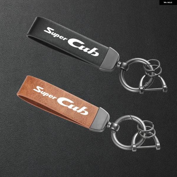 ホンダ スーパーカブ C70 90 110 C125 用 レザー製 バイク キー ホルダー /キーリング カスタム パーツ アクセサリーProtective parts:otherHigh-concerned chemical:NoneIt...