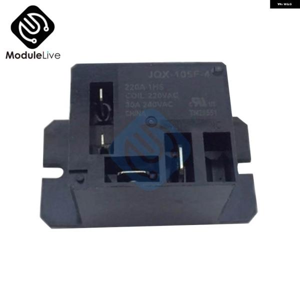 JQX-105F-4-220V-1HS リレー エアコン 用リレー AC 220V 30A HF105F 4ピン カスタム パーツ アクセサリーApplicable Object:OtherEU LVD Voltage:Low voltag...