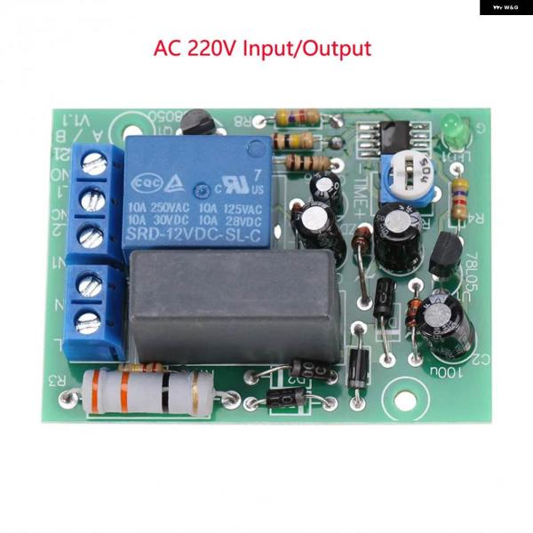 AC 220V 入力/出力タイマー遅延スイッチ モジュール タイマー遅延スイッチ モジュール タイミングオン/オフ時間リレー モジュール ボード カスタム パーツ アクセサリーHigh-concerned chemical:NonePowe...