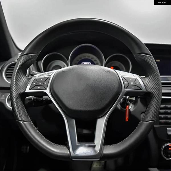 メルセデス ベンツ A45 AMG W176 C63 W204 CLA C117 CLS S モデル 2011 年〜 2014 年 レザー製 カー ステアリングホイール カバー カスタム パーツ アクセサリーHigh-concerned c...