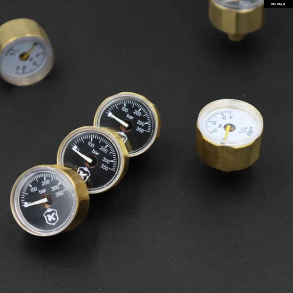 M10*1 G1/8インチ 350 バール ミニ エア圧 計 ホワイトダイヤル 28MM 圧力計 カスタム パーツ アクセサリーHigh-concerned chemical:NoneActuator Mode:Without Manual...