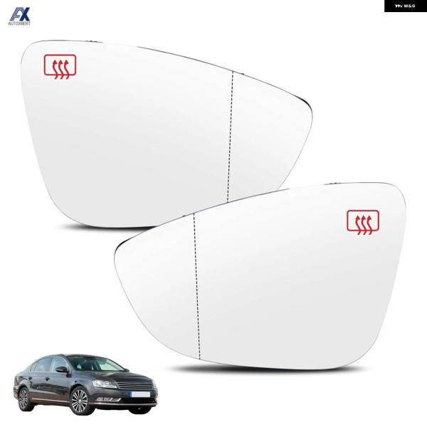 ヒーテッドサイドミラー ガラスドアウイング ガラス VW ジェッタ 6MK62011-2017CC パサート B7 シロッコ EOS ビートル カスタム パーツ アクセサリーSpecial Features:ConvexItem Weigh...