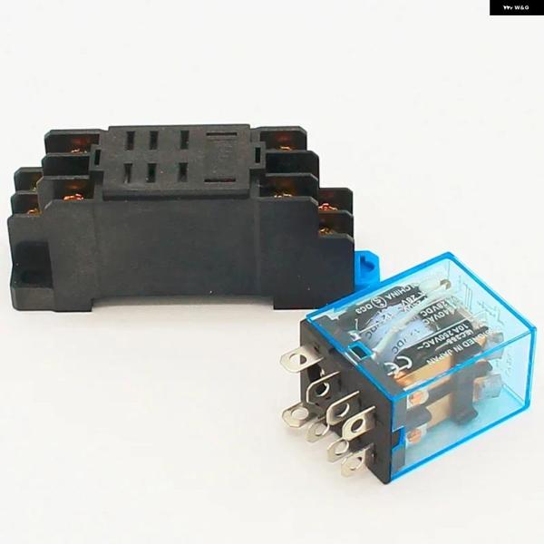 10Aリレー DC12V 24V AC110V 220V LY2N リレー LY2NJ パワーリレーベースソケット 8ピン LY2リレースイッチ カスタム パーツ アクセサリーEU LVD Voltage:Low voltage: Belo...