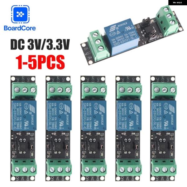 1チャンネル 3V/3.3V リレー モジュール ハイレベルトリガーオプトカプラ絶縁 10A 250VAC/30VDC ドライブ 制御 ボード ARDUINO対応 カスタム パーツ アクセサリーEU LVD Voltage:Low volt...