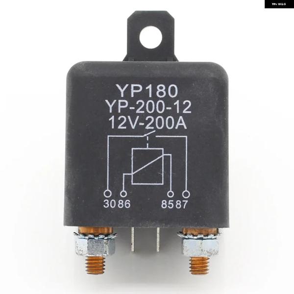 1個 高出力カーリレー 12V DC 200A 車 トラック モーター スイッチ カーリレー 連続タイプ リレー カーリレー カスタム パーツ アクセサリーEU LVD Voltage:Low voltage: Below 50Vac or...