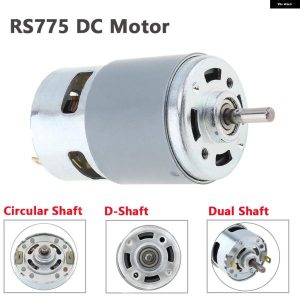 RS775 DCモーター 12/24V 3000-20000RPM 高トルク マイクロ電動モーター 工具 ドリル ドライバー 円形/Dシャフト/デュアルシャフト カスタム パーツ アクセサリーDoes it include wireless...
