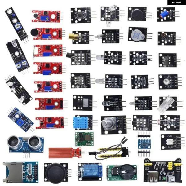 45IN1センサー モジュール スターターキット は37IN1センサーキット 37IN1センサーキット UNO R3MEGA2560も優れて カスタム パーツ アクセサリーHigh-concerned chemical:NonePackag...