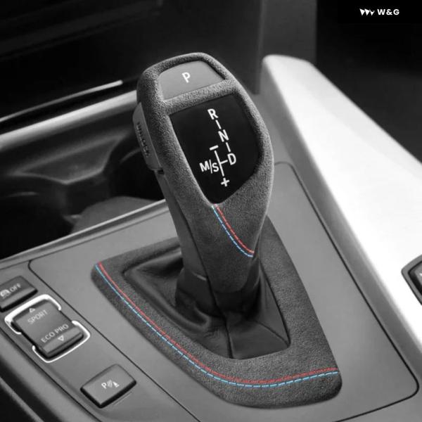 車用 ギア シフト ノブ パネル BMW F20 F30 F10 F31 F32 F36 F34 F22 X3 X4 X5 X6 アルカンターラカバー トリム 内装アクセサリー カスタム パーツ アクセサリーHign-concerned C...