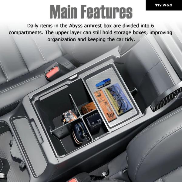 アームレスト 収納 仕切りトレイ 2023 2024 2025 ホンダ CRV CR-V センター コンソール 仕切り オーガナイザー 収納 ボックス インサートアクセサリー カスタム パーツ アクセサリーProduct shape:Rec...