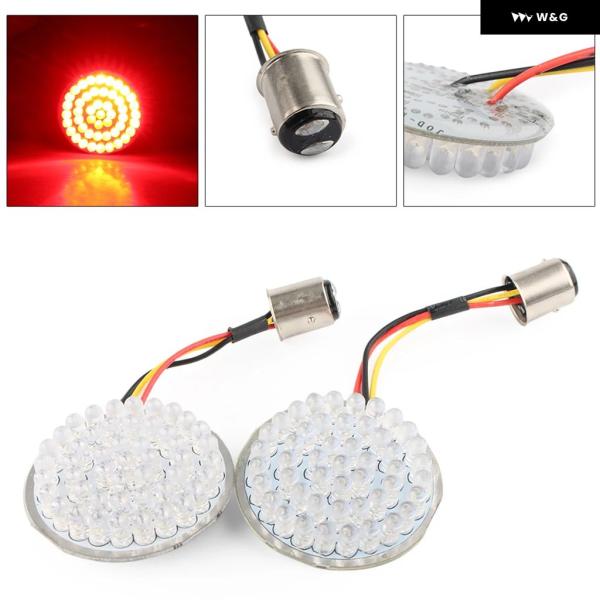 オートバイ バイク 赤色 LED リア ウィンカーライト 1157インサート バルブ ハーレー ツーリング US 2個 カスタム パーツ アクセサリーBattery Included:NoHign-concerned Chemical:No...