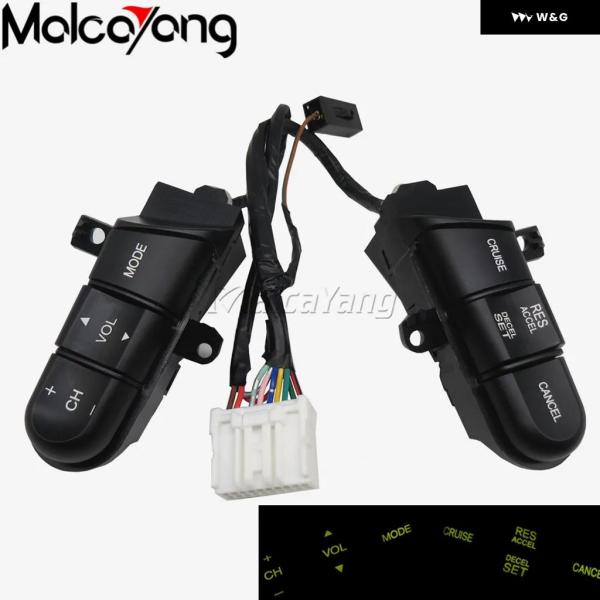 1セット ステアリングホイール コントロール ボタン ボタン オーディオ ボリューム コントロール ボタン ケーブル クルーズスイッチ ホンダ シビック 2006 2007 2008 カスタム パーツ アクセサリーHign-concerne...