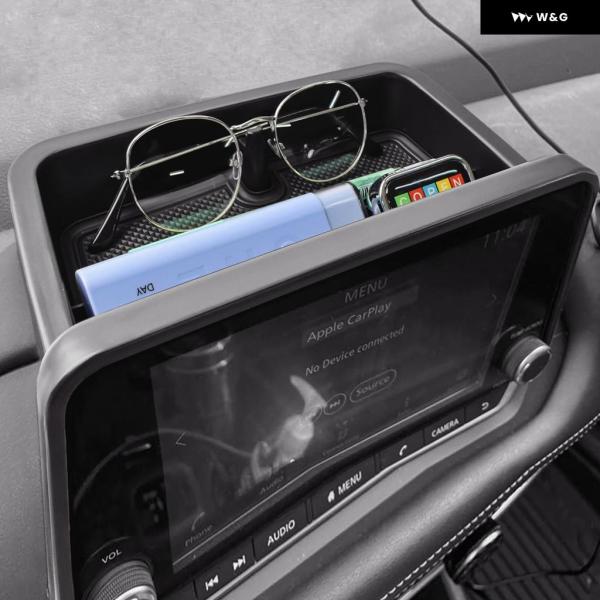 センター コンソール ダッシュボード トレイ 日産 エクストレイル ローグ 2021-24 2025 スクリーン後ろ ダッシュボード オーガナイザー 収納 ボックス カスタム パーツ アクセサリーProduct shape:Rectangl...