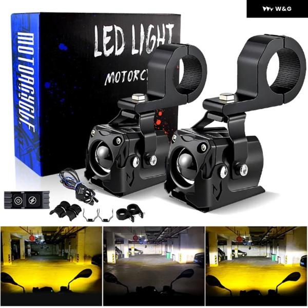 1セット アップグレード ミニ オートバイ バイク フォグランプ 補助ライト 明ランプ 40W 6000K 3000K BMW R1200GS F800GS F700GS F650 K1600 カスタム パーツ アクセサリーHign-con...