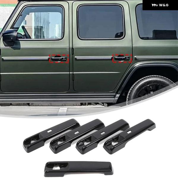 メルセデス ベンツ G クラス W465 2025+ ABS 光沢ブラック 車ハンドル 装飾 カバー ステッカー 車 アクセサリー 5個 カスタム パーツ アクセサリーHign-concerned Chemical:NoneItem Wei...