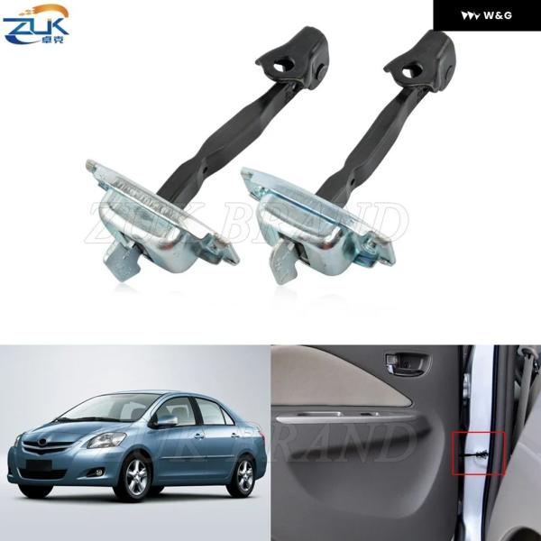 フロント リア 左 右 車ドアストッパー チェッカー ドアチェック ストラップ ヒンジアーム トヨタ VIOS YARIS セダン NCP92 NCP93 2008-2013 カスタム パーツ アクセサリーHign-concerned Ch...
