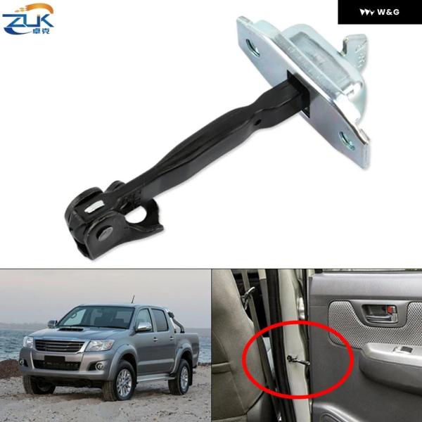 車ドアチェッカーストッパー トヨタ ハイラックス ヴィーゴ 2004-2015 フォーチュナー 2005-2015 ドアチェックステイストラップ ヒンジアーム カスタム パーツ アクセサリーHign-concerned Chemical:N...