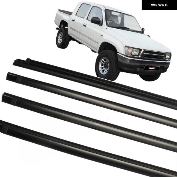 4個 ウィンドウガラス ラバー ハイラックス 1997-2003 ウェザーストリップ モールディング トヨタ ハイラックス ガラスシール 68161-35020 N140-N170 6TH カスタム パーツ アクセサリーHign-conce...