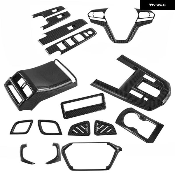 ISUZU D MAX D-MAX DMAX 2021 2022 カーボン ウィンドウリフト ボタン スイッチ パネル ギア シフト パネル カバー インテリア カスタム パーツ アクセサリーHign-concerned Chemical:...