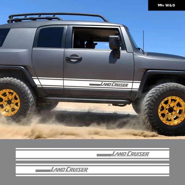 トヨタ ランドクルーザー 70 90 100 120 150 200 LC100 LC200 LC300 車用サイド ステッカー ロングストリップ ビニールフィルム デカール 自動車アクセサリー カスタム パーツ アクセサリーCategor...