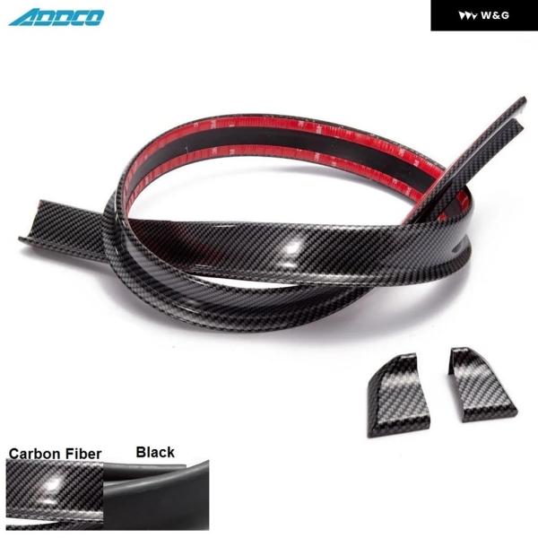 4.9フィート 150CM/1.5M 45MMカーボン自動車ボディ トランク リアブートリップスポイラー ラバーストリップ カスタム パーツ アクセサリーHign-concerned Chemical:NoneItem Width:4.5c...