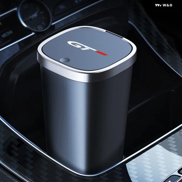 車用ゴミ箱 収納 ボックス アクセサリー プジョー GT GTLINE 3008 308 T9 208 508 2008 リフター 5008 207 206 408 108 4008 カスタム パーツ アクセサリーStyle:PRESSIN...