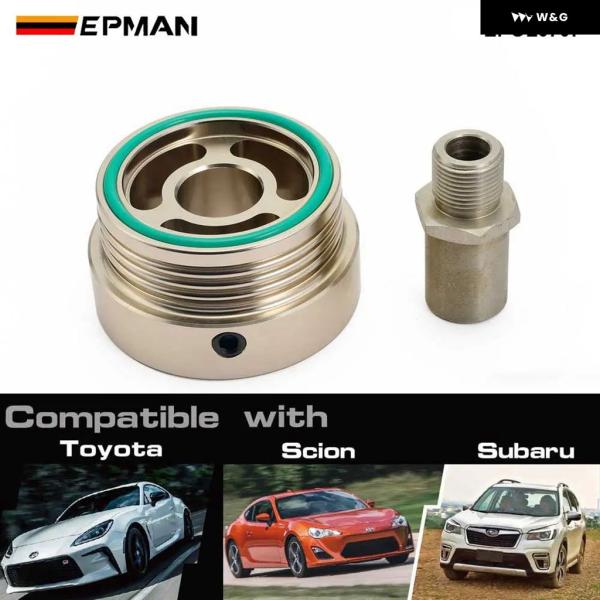 CNC加工オイル フィルター アダプター プレート アルミ 汎用 ホンダ シビック / スバル レガシィ FB20/25 EPOL0707 カスタム パーツ アクセサリーHign-concerned Chemical:NoneCountry...