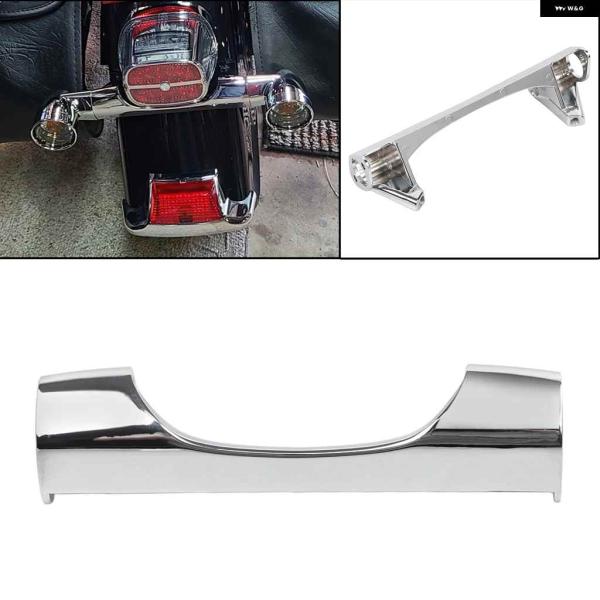 クローム 8.25インチ オートバイ バイク リアウィンカー 方向指示バー ハーレー ソフテイル FLSTC FLST 1986-2017 FLSTN 1993-1996 ツーリング 1991-08 カスタム パーツ アクセサリーBatte...