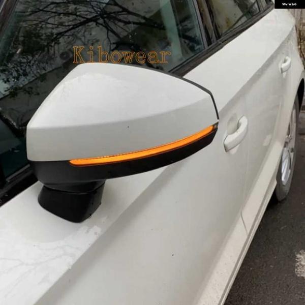 2個ダイナミックスクロールLED アウディ A3 S3 8V RS3 ウィンカーライト 2014-16 2019 2020ミラー インジケーター ウィンカースイープ カスタム パーツ アクセサリーHign-concerned Chemica...