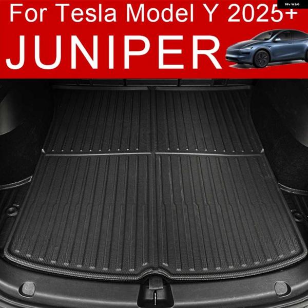 トランク マット テスラ モデルY 2025+ ジュニパー 2025 全ウェザー型TPE 防水 ノンスリップ フロントリア トランク マットカーゴライナー カスタム パーツ アクセサリーTypes of Car Floor Mats:All...