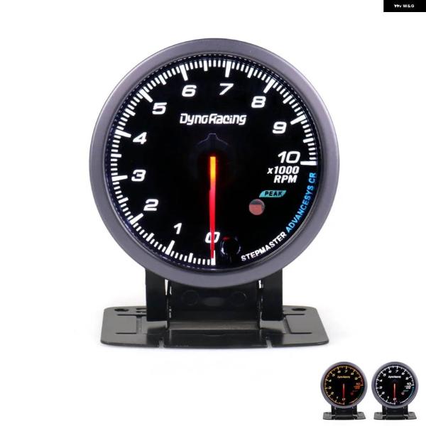 60MM 車用オートタコメーター 0-10000 RPM ゲージ RPM ブラックフェイスメーター ホワイト アンバー ライト カーメーター カスタム パーツ アクセサリーHign-concerned Chemical:NoneNumber...