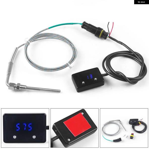 車用排気温度計 排気ガスメーター デジタル センサー EXT温度計 ターボ 4WD ハイラックス パトロール EGT TT102410 カスタム パーツ アクセサリーHign-concerned Chemical:NoneBrand Nam...