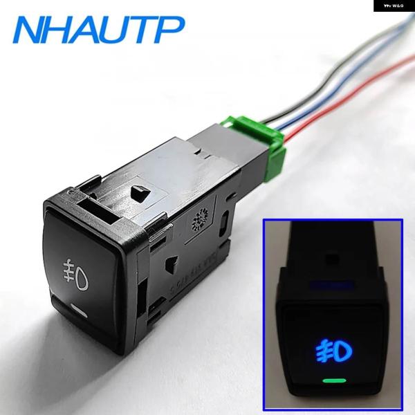 1個 3線式 オンオフ フロント フォグランプ スイッチ ボタン 日産 X-TRAIL QASHQAI J11 2013-2021 ELGRAND JUKE LEAF SENTRA 12V カスタム パーツ アクセサリーHigh-conce...