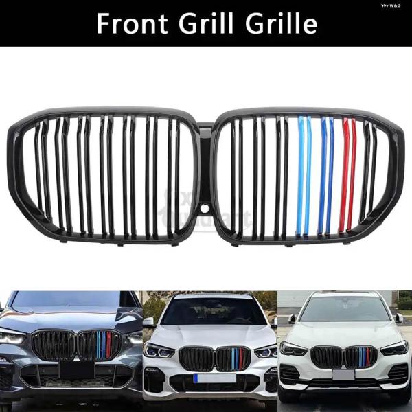 フロントインレットキドニー グリル メッシュリチューニングABS プラスチック BMW 19-23 X5/G05XDRIVE40I/XDRIVE50I/XDRIVE45E/M50I/M50I カスタム パーツ アクセサリーHigh-conc...