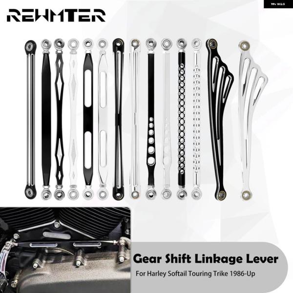 オートバイ 330MM ギア シフト リンケージ アルミ レバー ハーレー ツーリング ロードキング グライド FLHT FLHX ソフテイル ファットボーイ FLHC 1986-2024 カスタム パーツ アクセサリーHigh-conce...