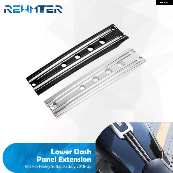 オートバイ アンダーダッシュ パネル 延長 燃料タンクガス トリム ハーレー ソフテイル ファットボーイ FLFB FLFBS 2018-2025 ブラッククローム トリム カバー カスタム パーツ アクセサリーHigh-concerned...