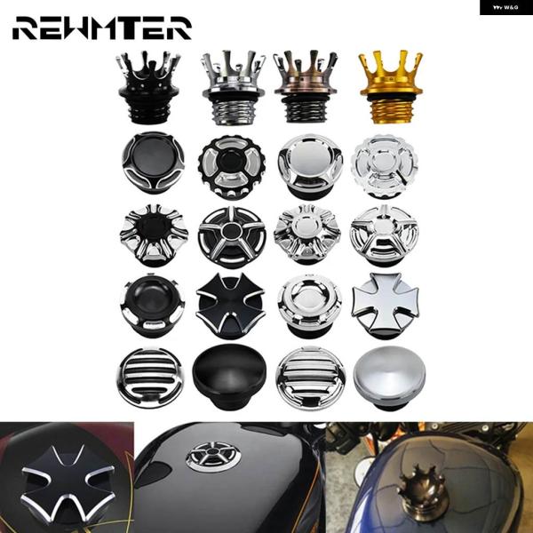 オートバイ ベントガスキャップ燃料タンク右ねじクラウン スタイル オイルキャップ燃料 ガスタンク ハーレー スポーツスター ダイナツーリングソフタイ カスタム パーツ アクセサリーHigh-concerned chemical:NoneMo...