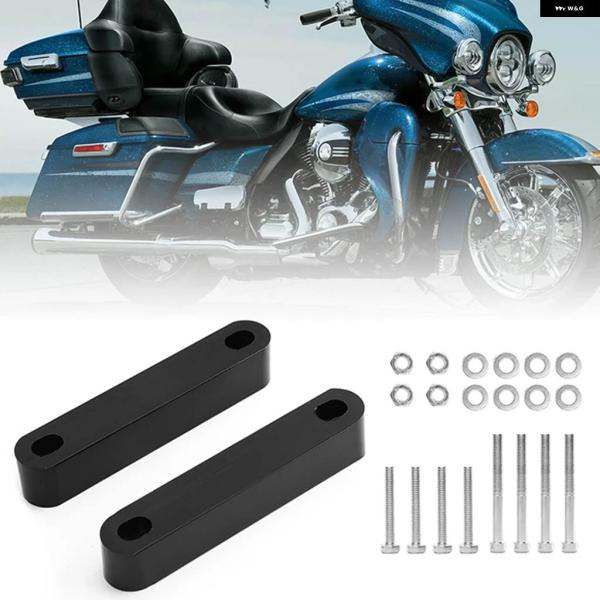 オートバイ フロントフェンダー スペーサー ブラケット キット 21インチ ハーレー ツーリング エレクトラ グライド ロード グライド FLTR ロード キング FLHR 1997-2013 カスタム パーツ アクセサリーProtecti...