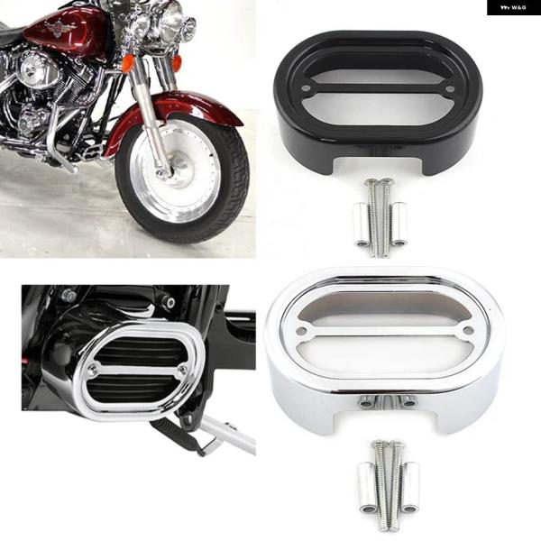 オートバイ 電圧レギュレーターカバー ハーレー ソフテイルブレイクアウト ファットボーイ スリムヘリテージロッカー 2001-2017 B フロント フェアリング プロテクター カスタム パーツ アクセサリーProtective parts...