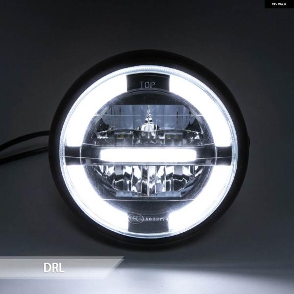 スズキ GN チョッパー カフェレーサー バイク ヘッドライト ヘッドランプ LEDハイロービーム デイタイム ランニングライト カスタム パーツ アクセサリーHigh-concerned chemical:NoneLumens:3200L...