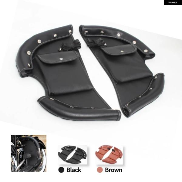 レザー クラッシュ バー ソフトがクローズアウトレッグウォーマー風具ポケット付きで インディアン チーフ クラシック ヴィンテージチーフテン14 カスタム パーツ アクセサリーProtective parts:OtherHigh-conce...