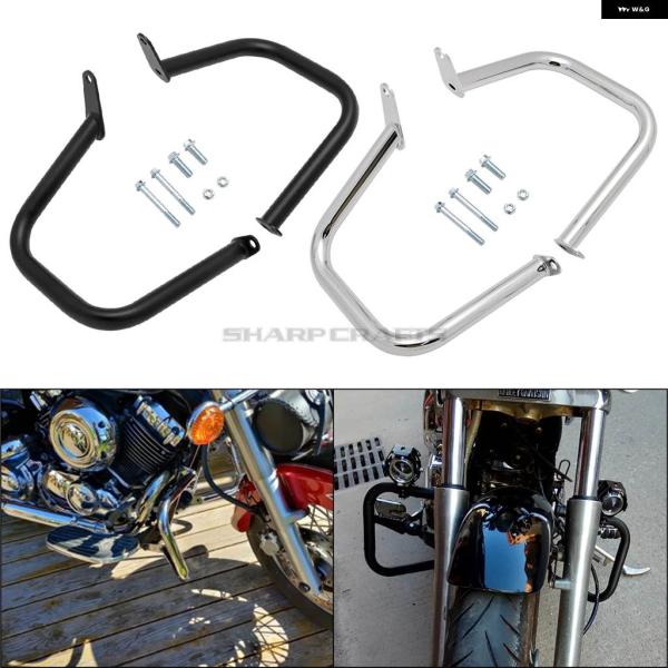 バイク エンジン ガード クラッシュ バー プロテクター バンパー ヤマハ ドラッグスターDS400 650 V-STAR XVS 400 650 クラシック カスタム 1996-2013 カスタム パーツ アクセサリーProtective...