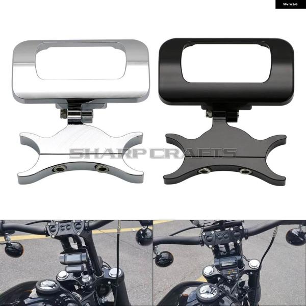 オートバイ ハンドルバー ライザー再配置 ハーレー ソフテイル ストリート ボブ FXBB ブレイクアウト FXBR FXBRS 114 デジタルゲージ マウント カスタム パーツ アクセサリーProtective parts:Frame ...