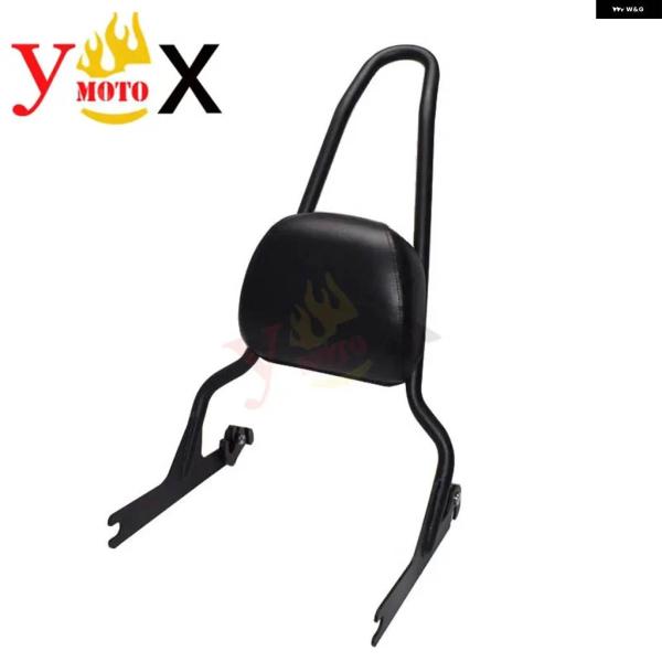 分離可能な シーシーバー 乗用バックレストレール パッド ハーレー 付きファットボーイFLSTF LO FLSTFB 2007-17ソフテールFLSTN FXSTC 2006- カスタム パーツ アクセサリーHigh-concerned c...